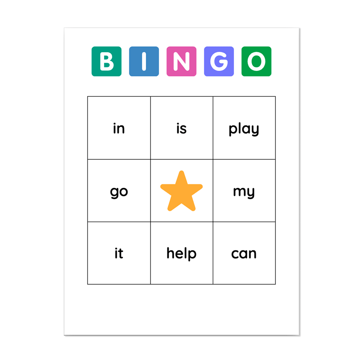 Sight Words Bingo Card Generator - Free Printables for Pre-K to 3rd Grade